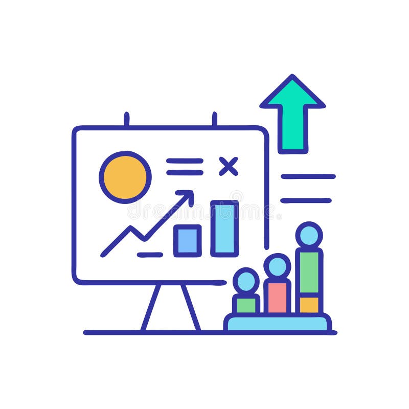 Dynamic Business Strategy Metrics Icon Stock Vector - Illustration of ...