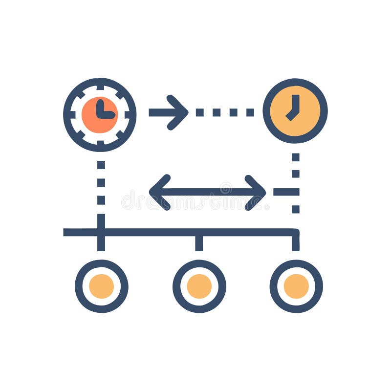 Dynamic Business Timeline Icon Stock Vector - Illustration of success ...