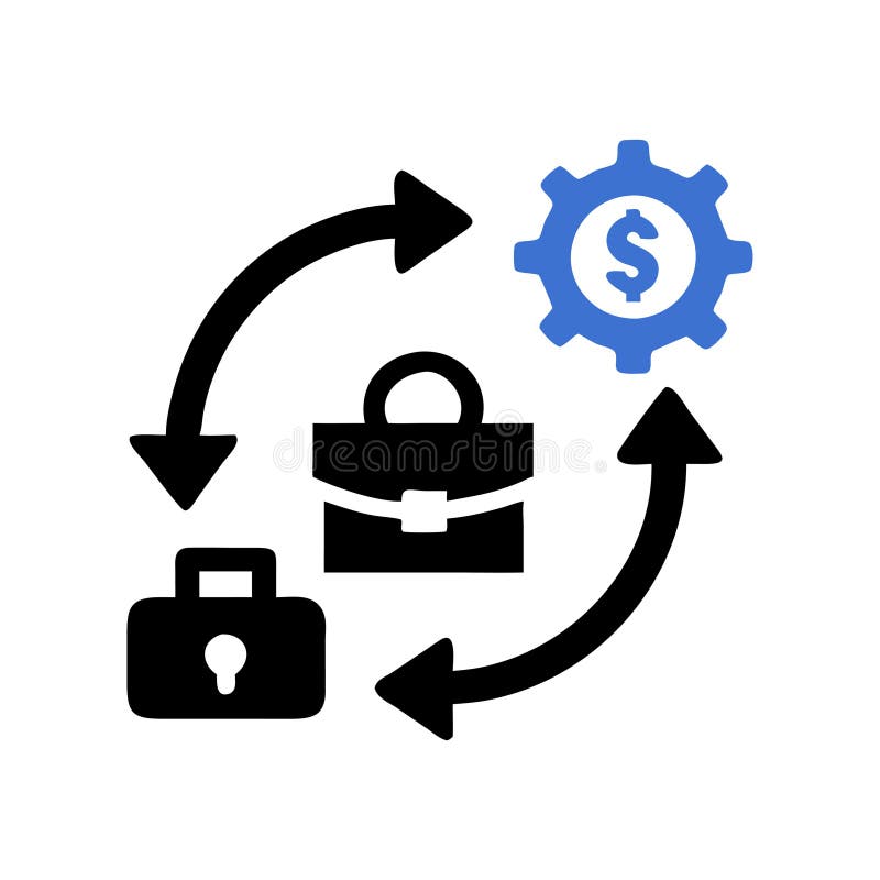 Dynamic Business Turnaround Icon Stock Vector - Illustration of ...