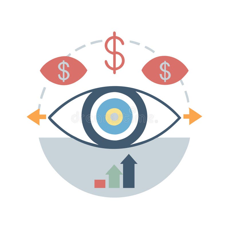 Dynamic Business Vision Icon Stock Vector - Illustration of metrics ...
