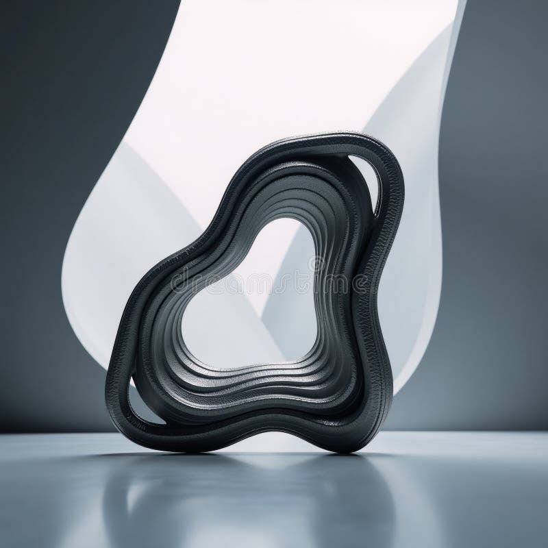 A Dynamic Detailed 3D Rendered Image Featuring an Intricate Abstract ...