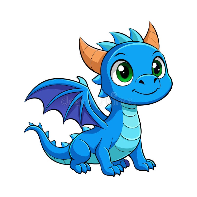 Dynamic Dexter the Dragon Character Design Stock Vector - Illustration ...