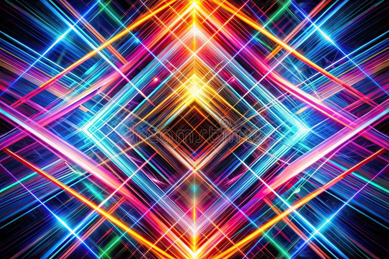 Dynamic Diagonal Lines and Diamond Shapes a Long Exposure Abstract Art ...