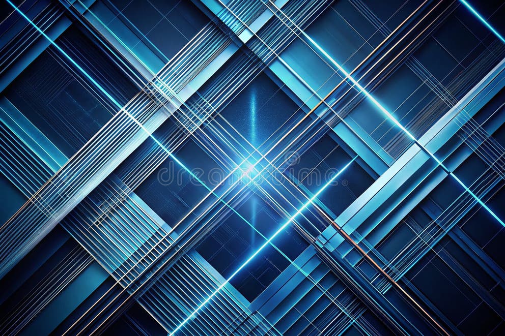 Dynamic Diagonal Lines a Futuristic Abstract Background in Deep Blue ...