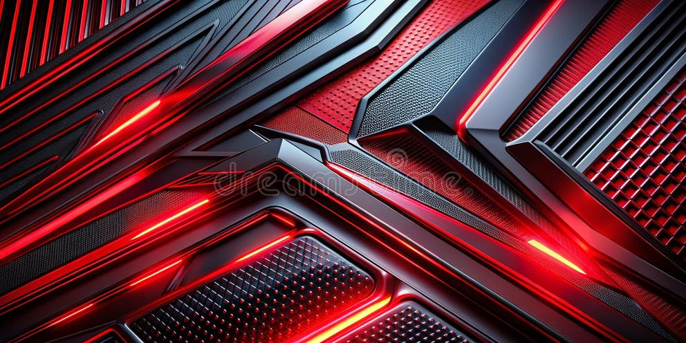Dynamic Diagonal Overlay Abstract Red and Black Tech Design Created ...
