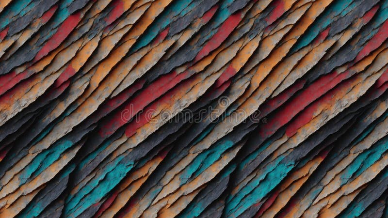Dynamic Diagonal Stone Pattern with Vibrant Color Streaks Stock Video ...