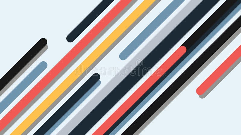 Dynamic Diagonal Stripes with Rounded Ends Stock Vector - Illustration ...