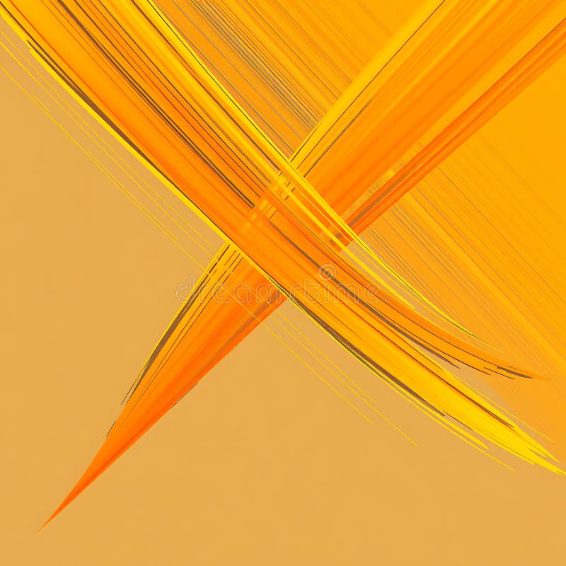A Dynamic, Diagonal Stroke in Vibrant Orange and Yellow Tones Stock ...