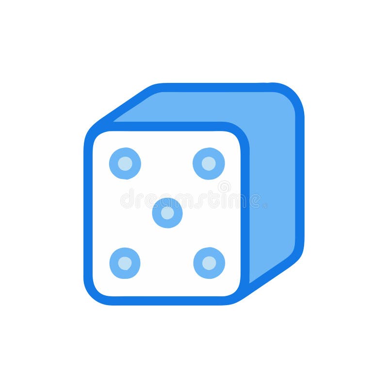 Dynamic Dice Icon for Board Games Stock Photo - Illustration of kids ...