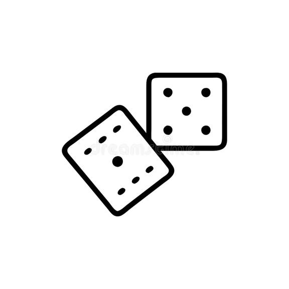 Dynamic Dice Icon for Gaming Stock Vector - Illustration of chance ...