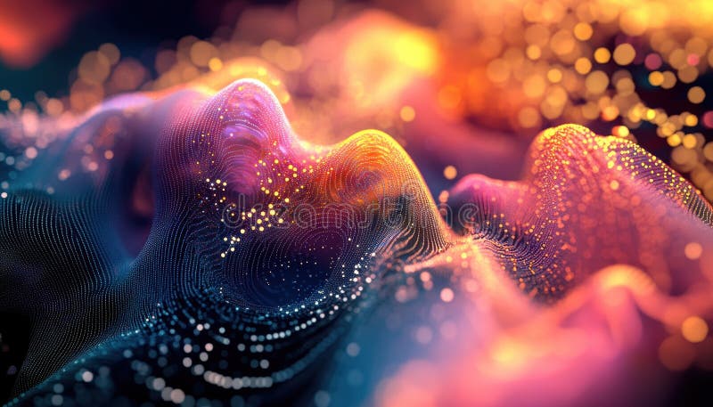 Dynamic Digital Abstract 3D Background Illustrating Advanced Network ...