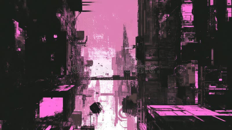 A Dynamic Digital Art Abstract Background Characterized by a Dark ...