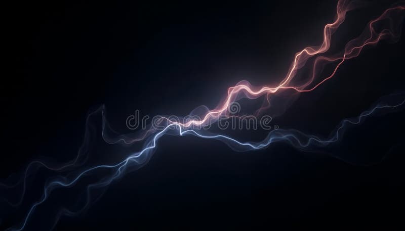 Abstract Glowing Energy Streams Dynamic Digital Art Background Stock ...