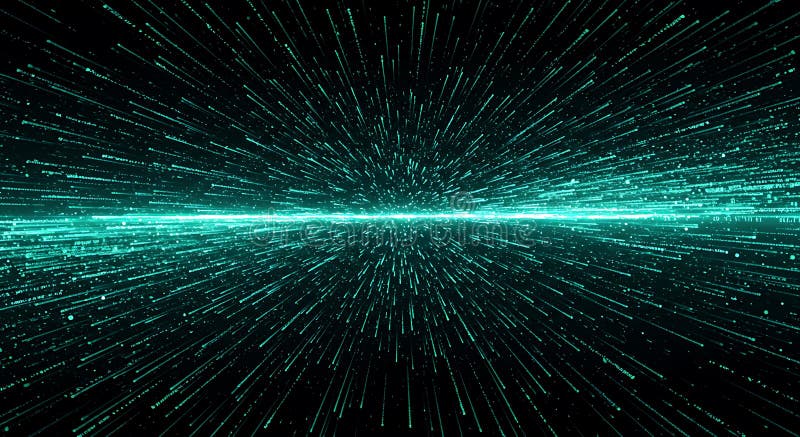 A Dynamic Digital Art Piece Featuring a Futuristic Space Warp Effect ...