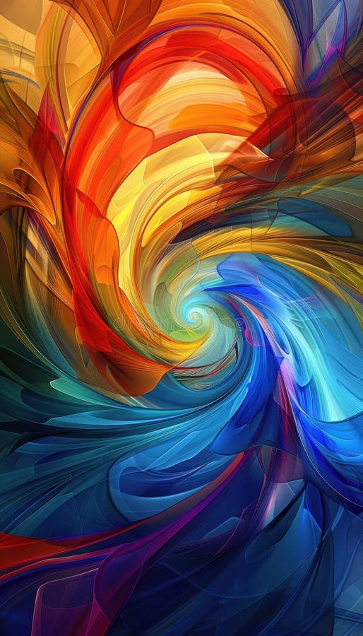 Vibrant Swirl of Colors: Abstract Art Symbolizing Intense Emotions for ...