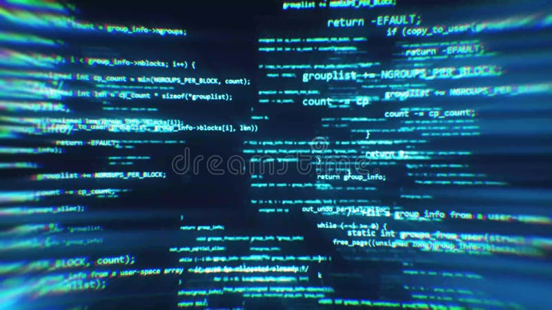 Dynamic Digital Code Animation Stock Footage - Video of data, evolving ...