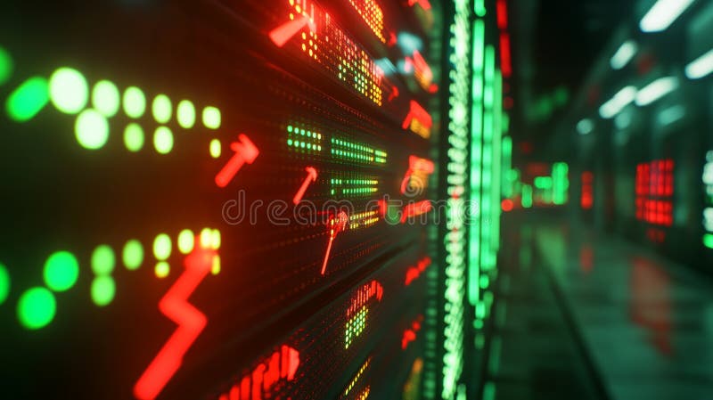 Dynamic Digital Currency Exchange Board Showcasing Fluctuating Rates ...