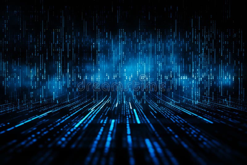 Dynamic Digital Data Stream - Abstract Computer Background Stock Photo - Image of technology ...