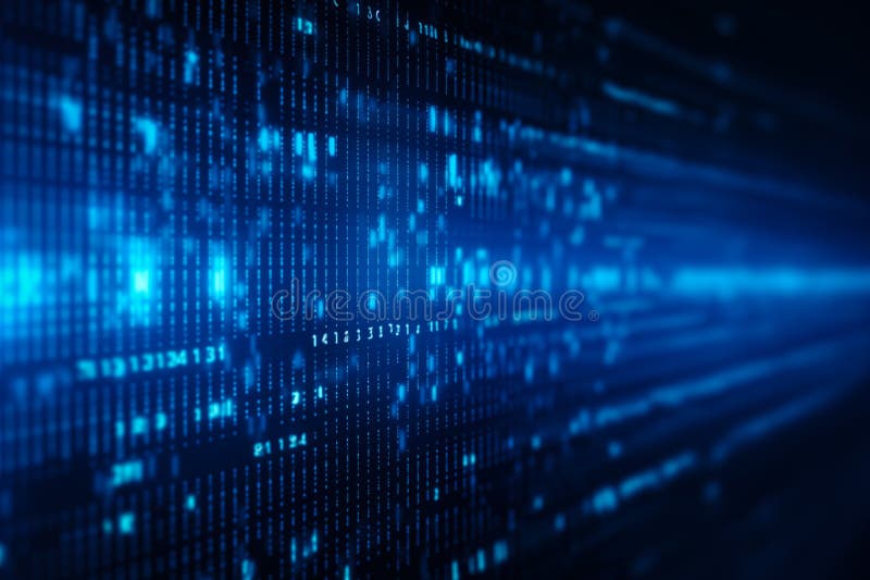 Dynamic Digital Data Stream - Abstract Computer Background Stock Photo - Image of cybersecurity ...