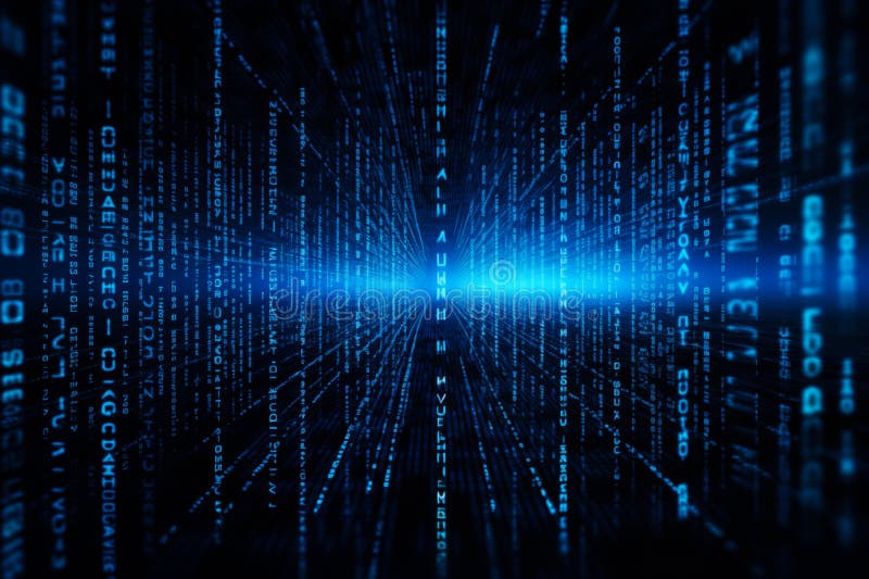 Dynamic Digital Data Stream Abstract Computer Background Stock Image Image Of Cybersecurity