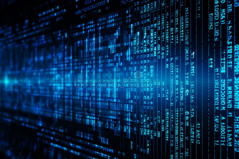 Dynamic Digital Data Stream - Abstract Computer Background Stock Photo - Image of connectivity ...