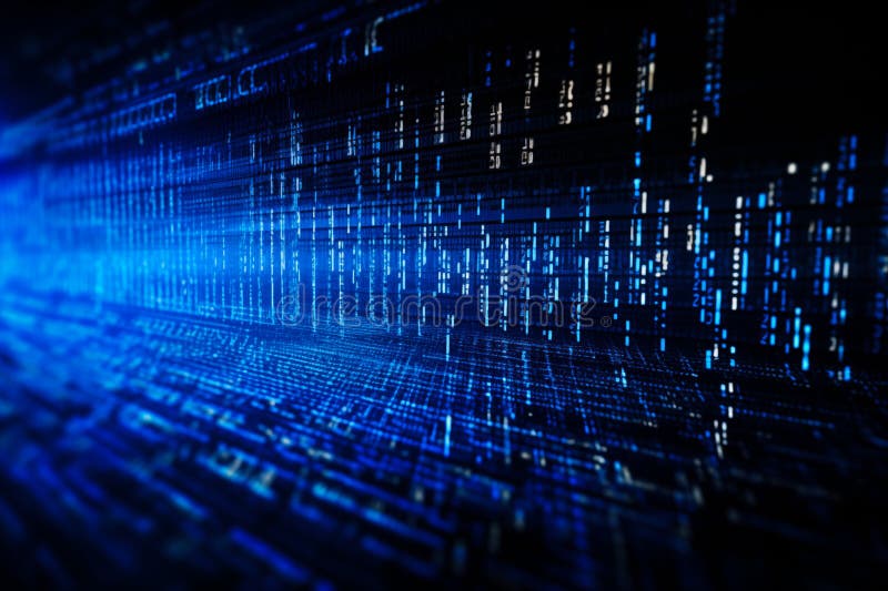 Dynamic Digital Data Stream - Abstract Computer Background Stock Photo - Image of communication ...