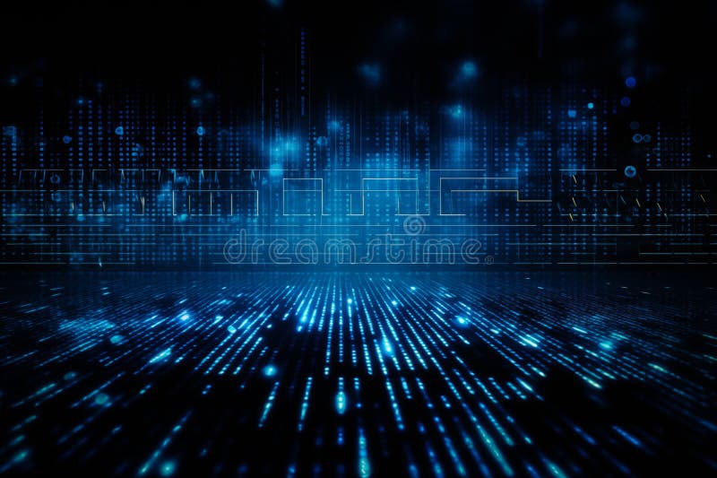 Dynamic Digital Data Stream - Abstract Computer Background Stock Photo - Image of coding ...
