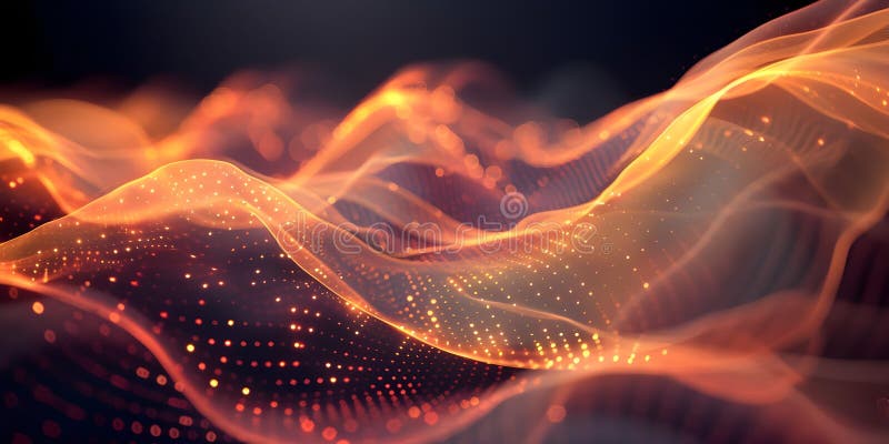 Dynamic Digital Design with Interconnected Dots and Flowing Lines for ...