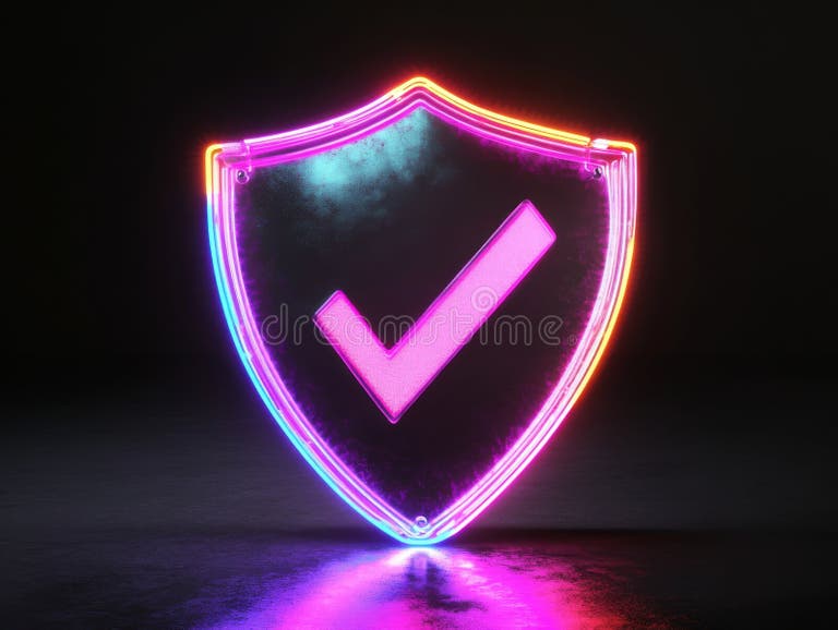 Dynamic Digital Emblem Signifying Security from Online Risks. Stock ...