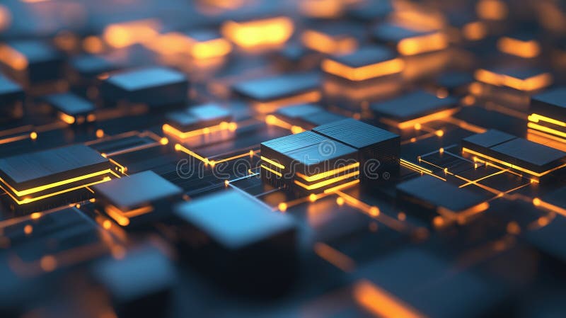 Dynamic Digital Fortress with Glowing Walls, Symbolizing Network ...