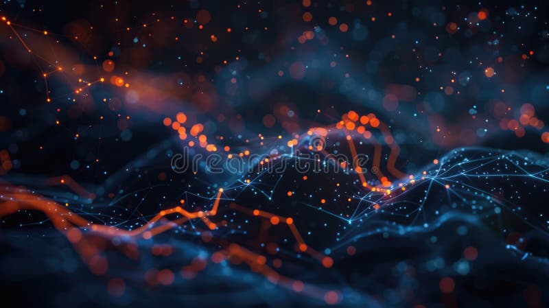 Dynamic Digital Particle Stream Background with Cosmic Energy Flow and ...