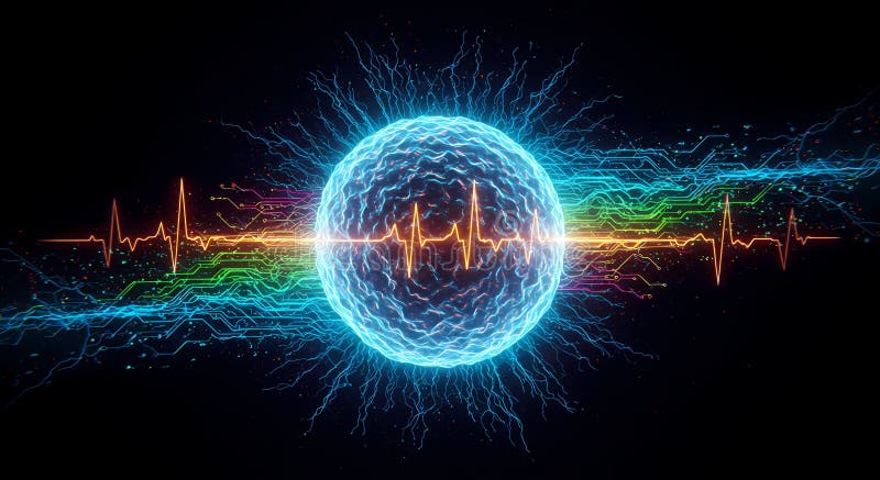 Network Pulse Data Streams Stock Illustrations – 513 Network Pulse Data ...