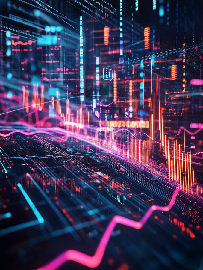 Dynamic Digital Representation of a Crypto Wallet Showcasing Vibrant ...