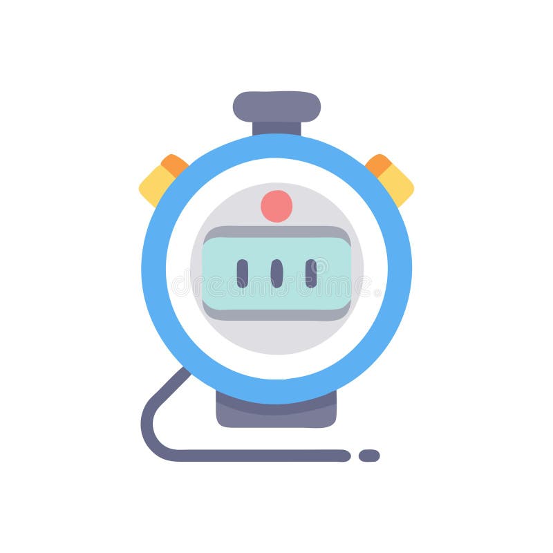 Dynamic Digital Stopwatch Icon Stock Illustration - Illustration of ...