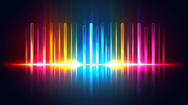 Dynamic Digital Voice Waveform Illustration. Music Sound Energy Vector ...