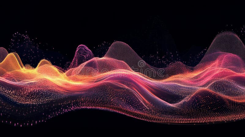 Dynamic Digital Waves: a Captivating Visualization of Color and Motion ...