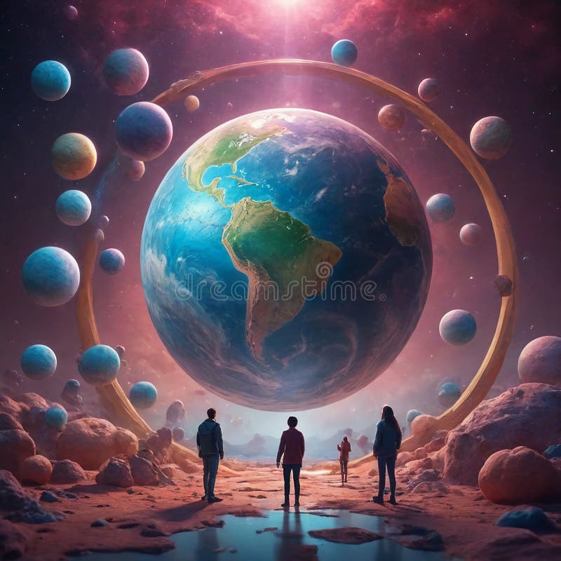 Dynamic Digital World Map Emphasize Western Europe Continental for AI ...