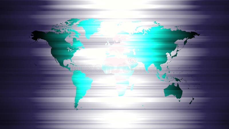 Dynamic Digital World Map Unique Global Geography Visualization with ...