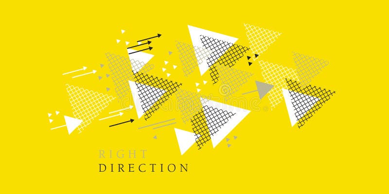 Dynamic and Direction Geometric Concept Stock Vector - Illustration of ...