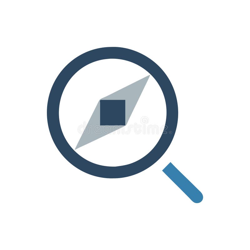 Dynamic Discovery Icon for Exploration Stock Illustration ...