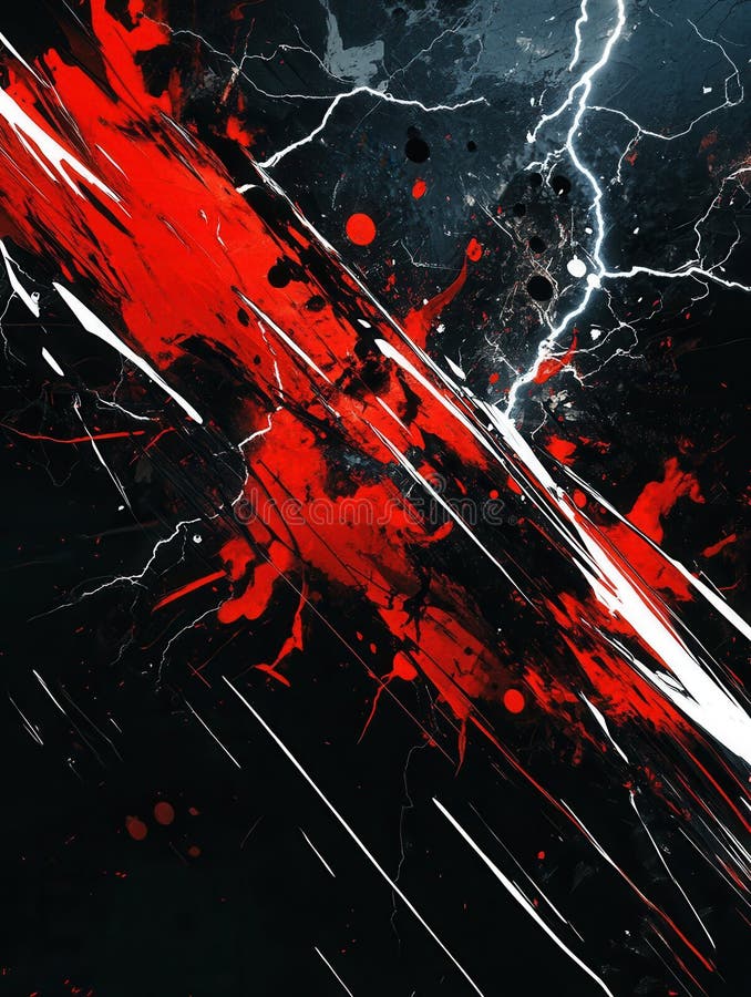 Dynamic Display of Chaos Featuring Sharp Red and Black Splashes ...