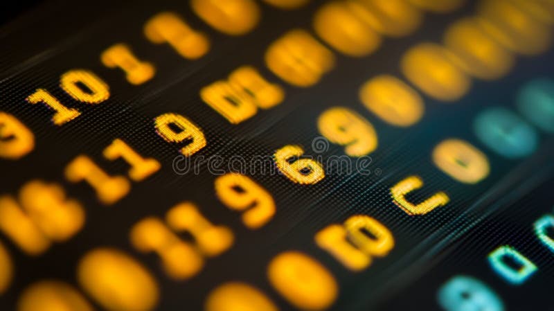 Dynamic Display of Coding Color Numbers Showcasing Chaotic Patterns in ...