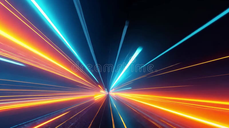 Dynamic Display of Colorful Lights Creating a Mesmerizing Tunnel Effect ...