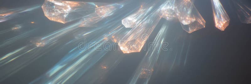 Dynamic Display of Crystal Flares Creating Vibrant Light Effects in ...