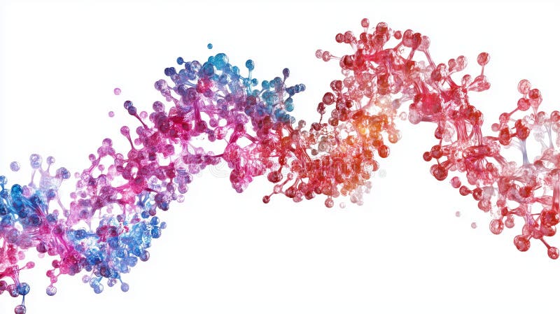 Colorful Representation of Molecular Structure Showcasing Chemical ...