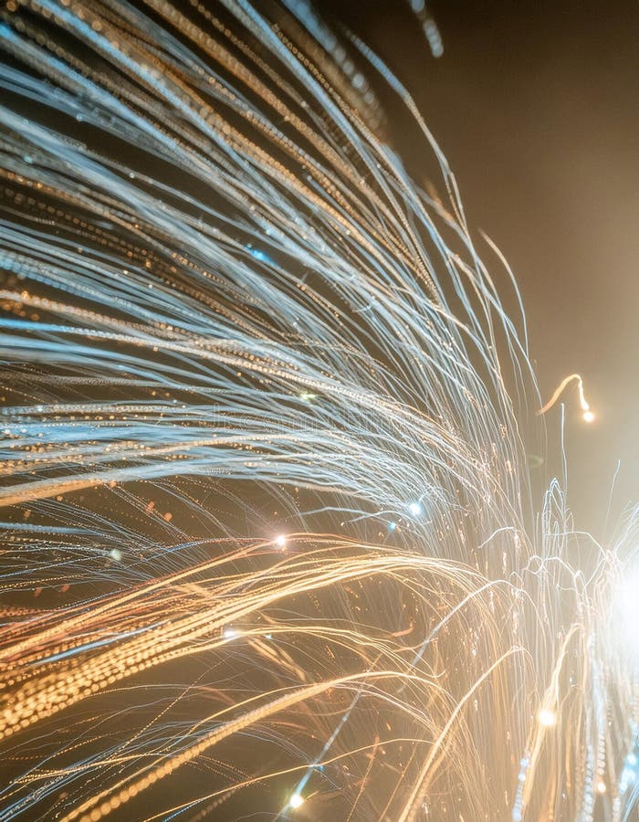 A Dynamic Display of Light Trails Captured in Motion, Embodying the ...