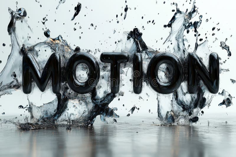 Dynamic Display of Motion Represented through Blurred Lettering and ...