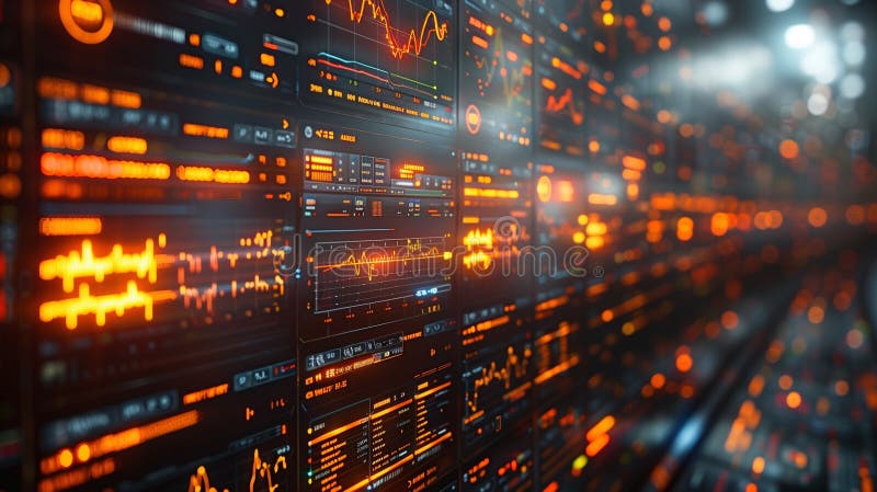 A Dynamic Display of Multiple Stock Market Charts and Data Screens with ...