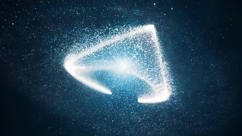 A Dynamic Display of Particles Rapidly Shifting Intertwining and ...