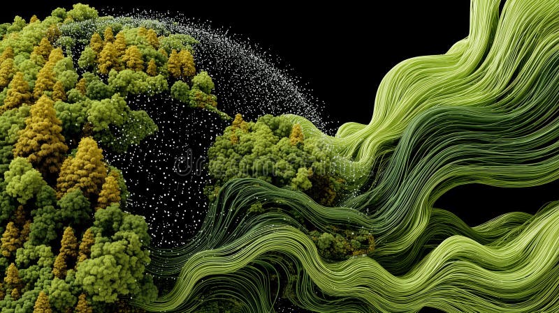 Organic Currents of Green Energy Flow through a Vibrant Landscape of ...